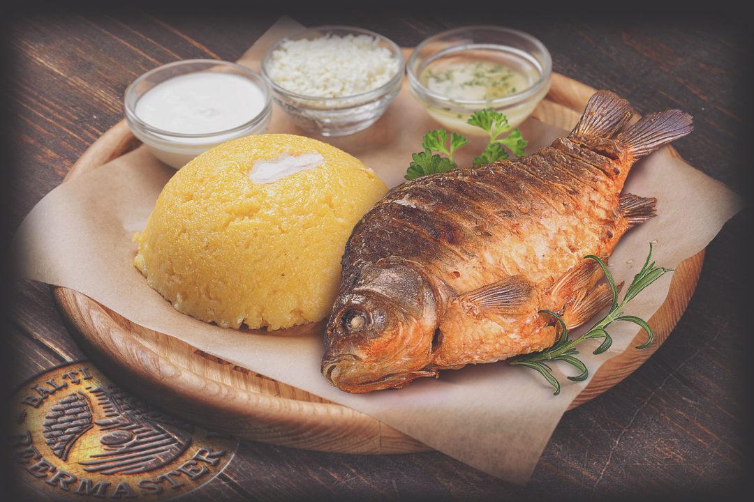 Fried fish with mamaliga – BEERMASTER PUB